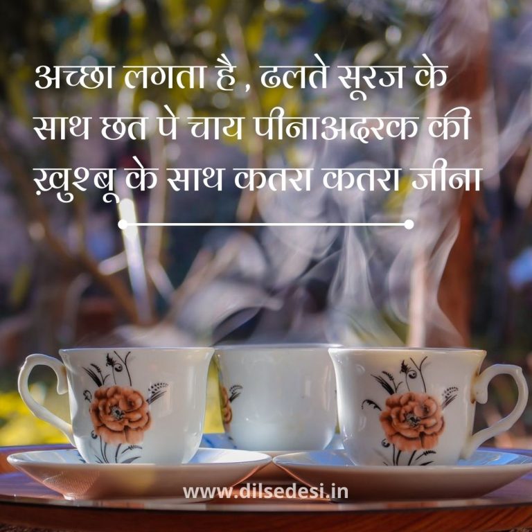 चाय की बात | Tea lover quotes | Morning Tea quotes | Tea quotes in Hindi