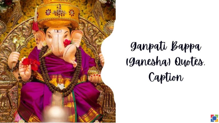 Ganpati Bappa (Ganesha) Quotes, Caption, Status, Shayari in Hindi